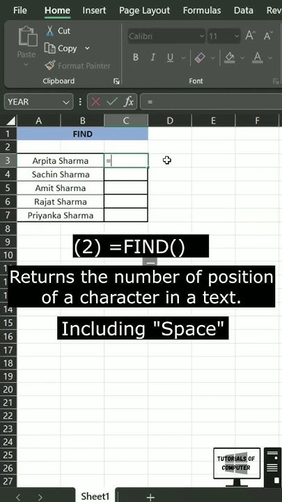 TEXT FUNCTIONS IN EXCEL PART 3 #microsoftexcel #msoffice #excel - YouTube