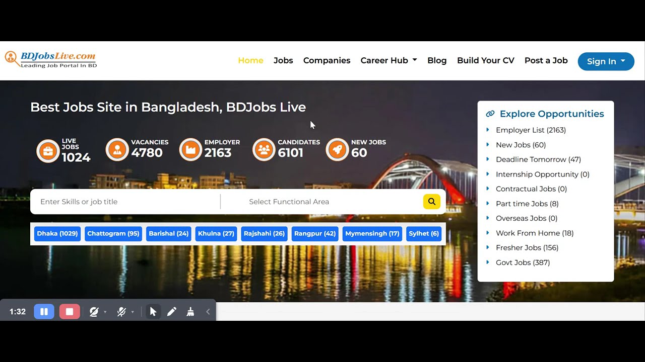 Best Jobs Site in Bangladesh, BDJobs Live - YouTube