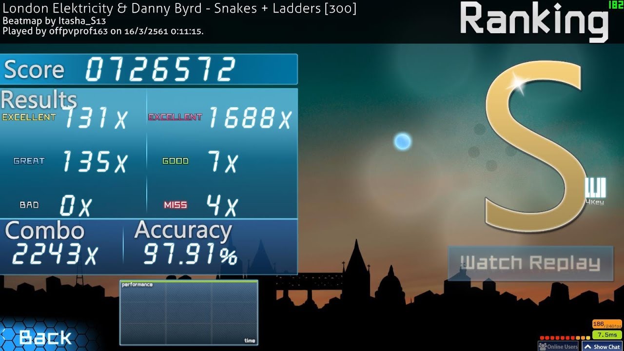 Osu!mania: Snank + Ladders [4K] 97.91% - YouTube