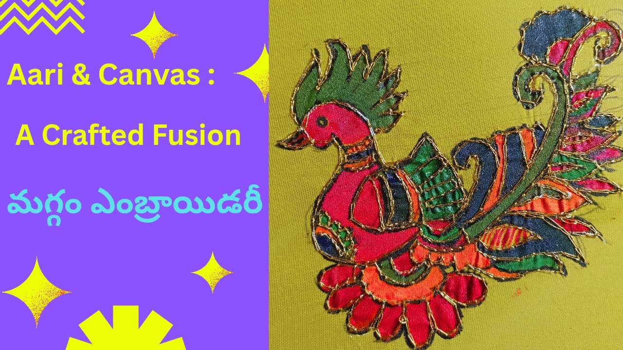 Aari & Canvas | Painted Aari Art - YouTube