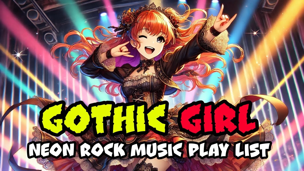 【gothic girl】 music playlist neon rock🔥 - YouTube
