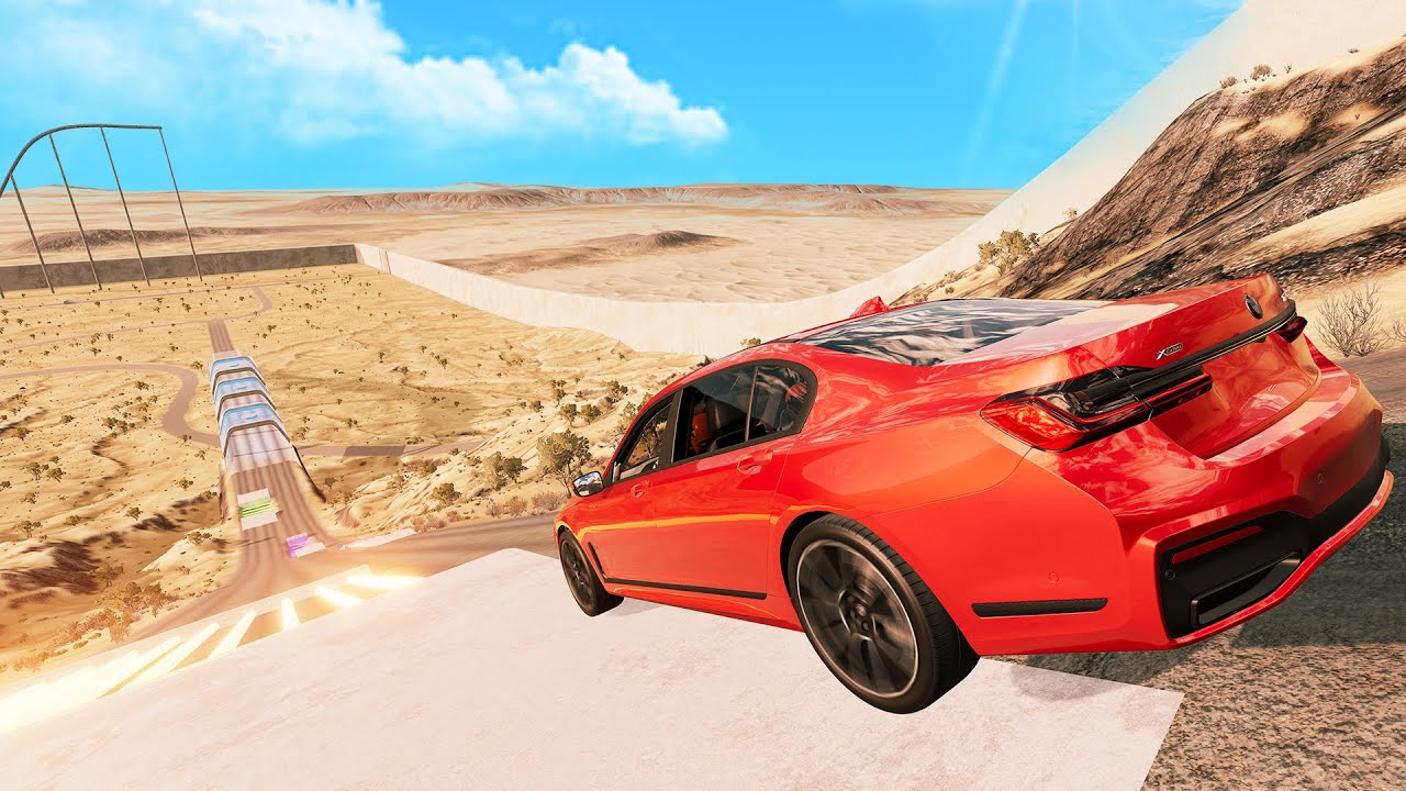 Laser Beams Wreak Havoc on Cars in Insane 4K BeamNG Drive - YouTube