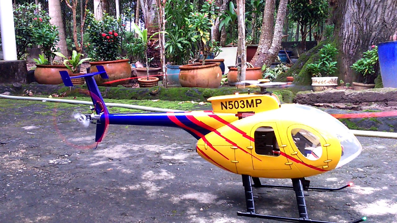 Test light MD 500E (trex 500) - YouTube