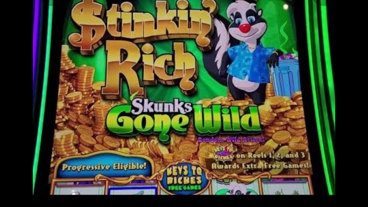 STINKIN RICH SKUNKS GONE WILD SLOT MACHINE AND ALL ABOARD PIGGY PENNIES ...