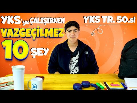 YKS TR 50.SİNİN DERS ÇALIŞIRKEN VAZGEÇEMEDİĞİ 10 ŞEY! | Sınav Kazandıran Rutin⚡