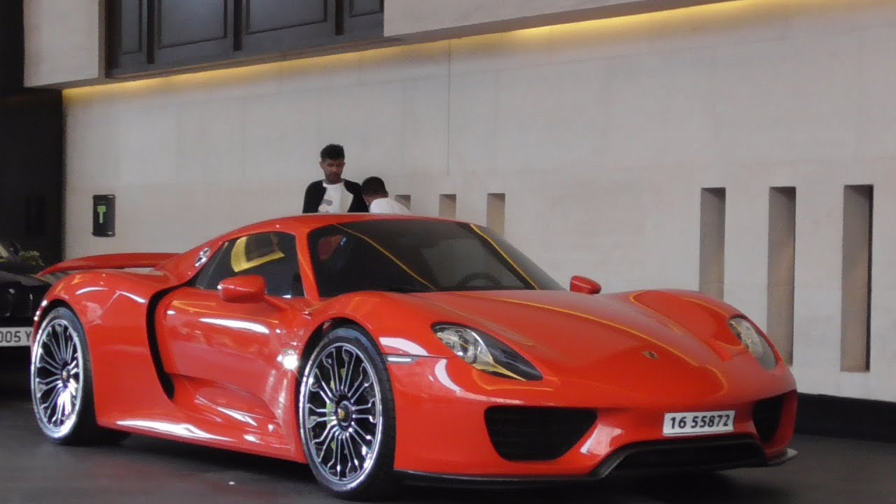Porsche 918 Spyder (Red) | Start Up + Revs + LOUD Acceleration ...
