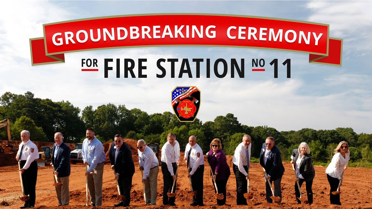 Forsyth County Fire Department • Fire Station 11 Groundbreaking - YouTube