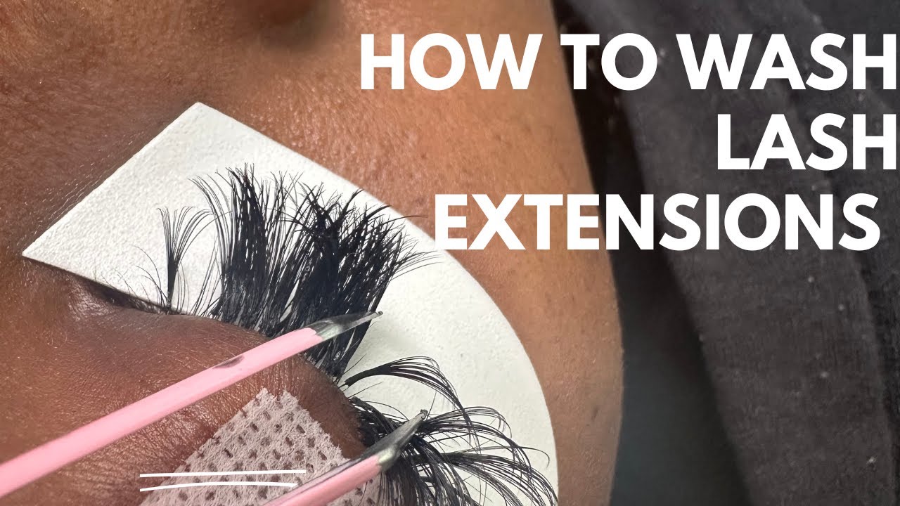 How To Wash Lash Extensions - YouTube