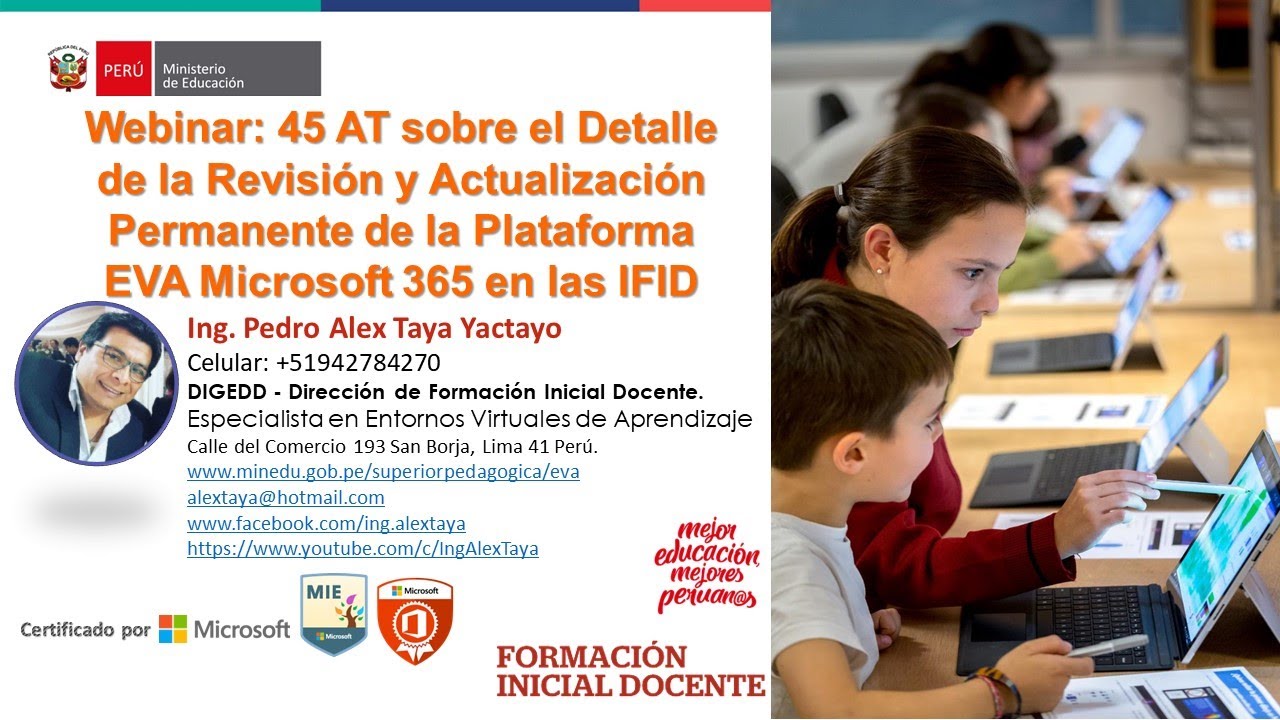 Webinar 45 AT sobre el Detalle de la revisión y actualización ...