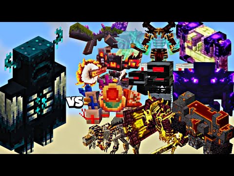 Minecraft warden vs all cataclysm bosses fight #minecraft #games - YouTube