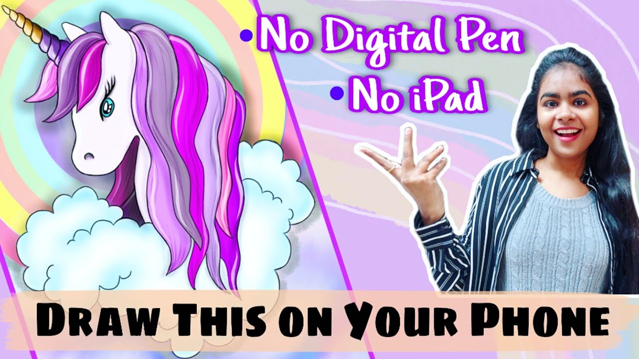 My first Digital Drawing On Mobile Phone | Digital art For Beginners ...