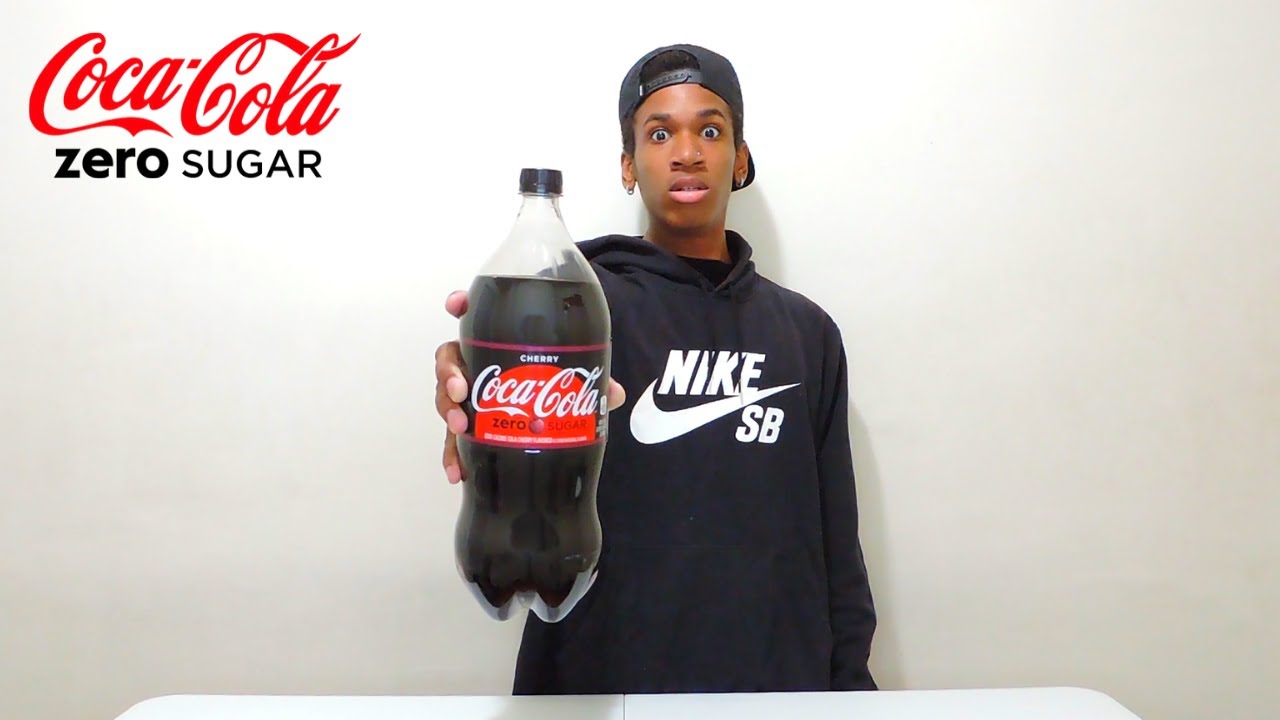 2 Liter Cherry Coke Zero Chug (destroyed) - YouTube