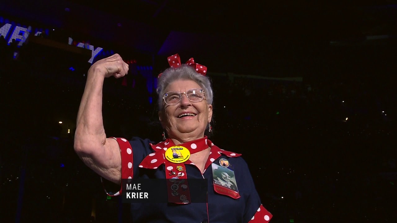 Mae Krier, American Rosie the Riveter - YouTube