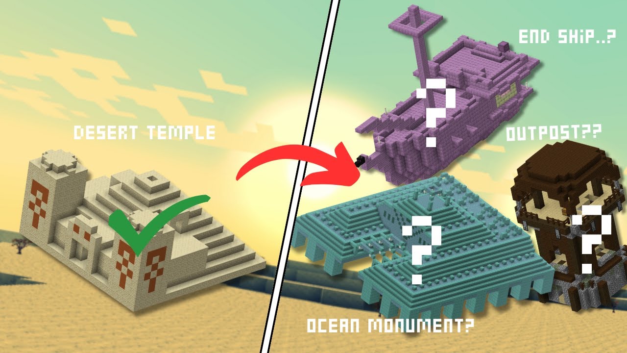 Minecraft But Structures Spawn RANDOMLY - YouTube