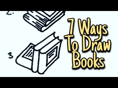 How to draw BOOKS in 7 different ways - YouTube