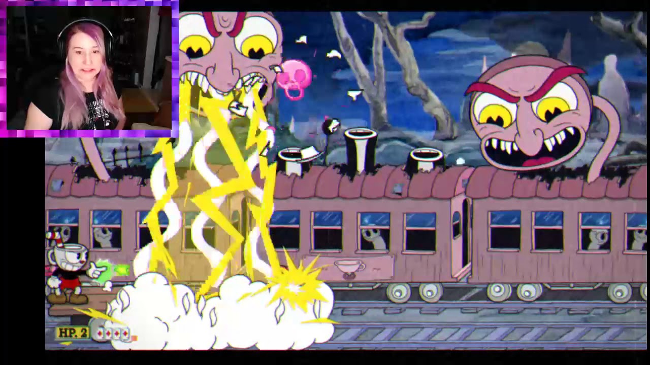 Cuphead 12 - GHOST TRAIN! LET'S DO THIS! - YouTube