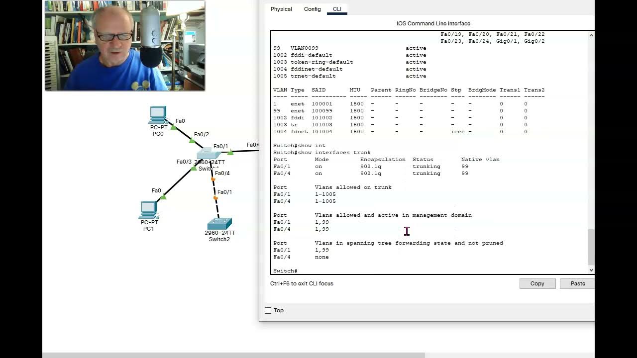 Cisco show interfaces trunk - YouTube
