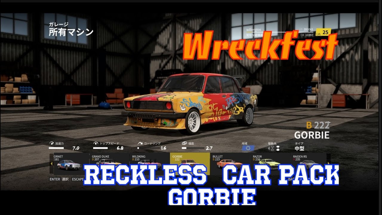 Wreckfest Reckless Car Pack Gorbie 1 - YouTube