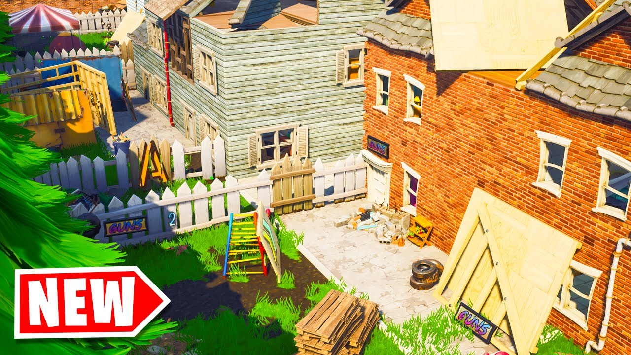 *NEW* Fortnite Backyard Scavenger Gunfight Map - YouTube