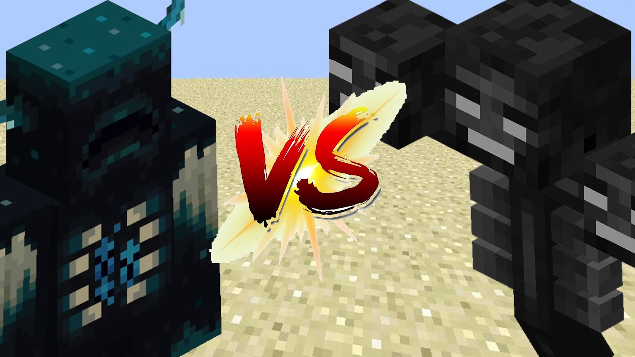 Warden Vs Wither in Minecraft Mob Battle - YouTube