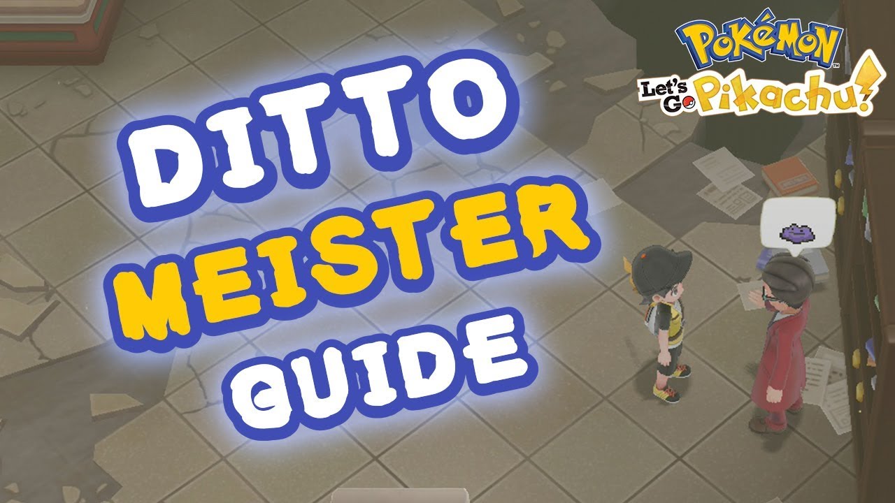 DITTO MEISTERTRAINER Guide! #41 Pokemon Let's Go Pikachu & Evoli ...