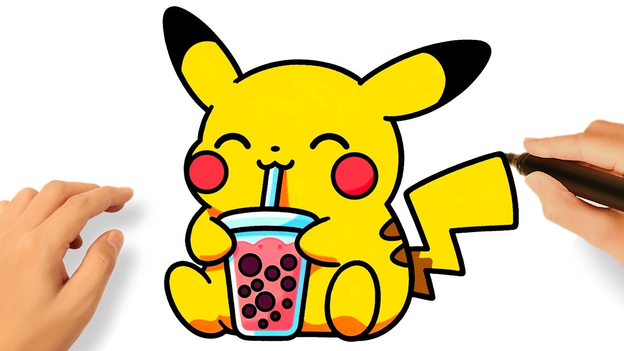 HOW TO DRAW PIKACHU KAWAII EASY ⚡ - YouTube