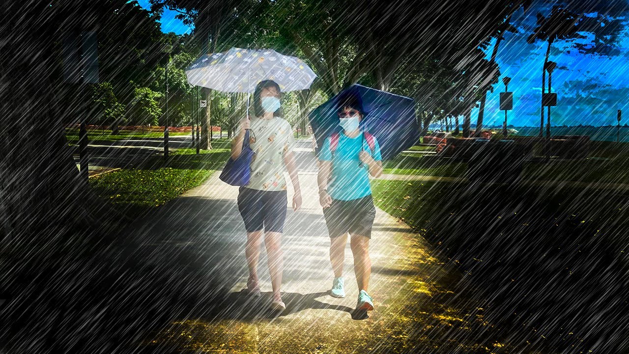WALKING Tour In Heavy RAIN Around A Nostalgic HDB Neighbourhood in ...