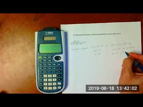 Using Table Function on TI 30XS - YouTube