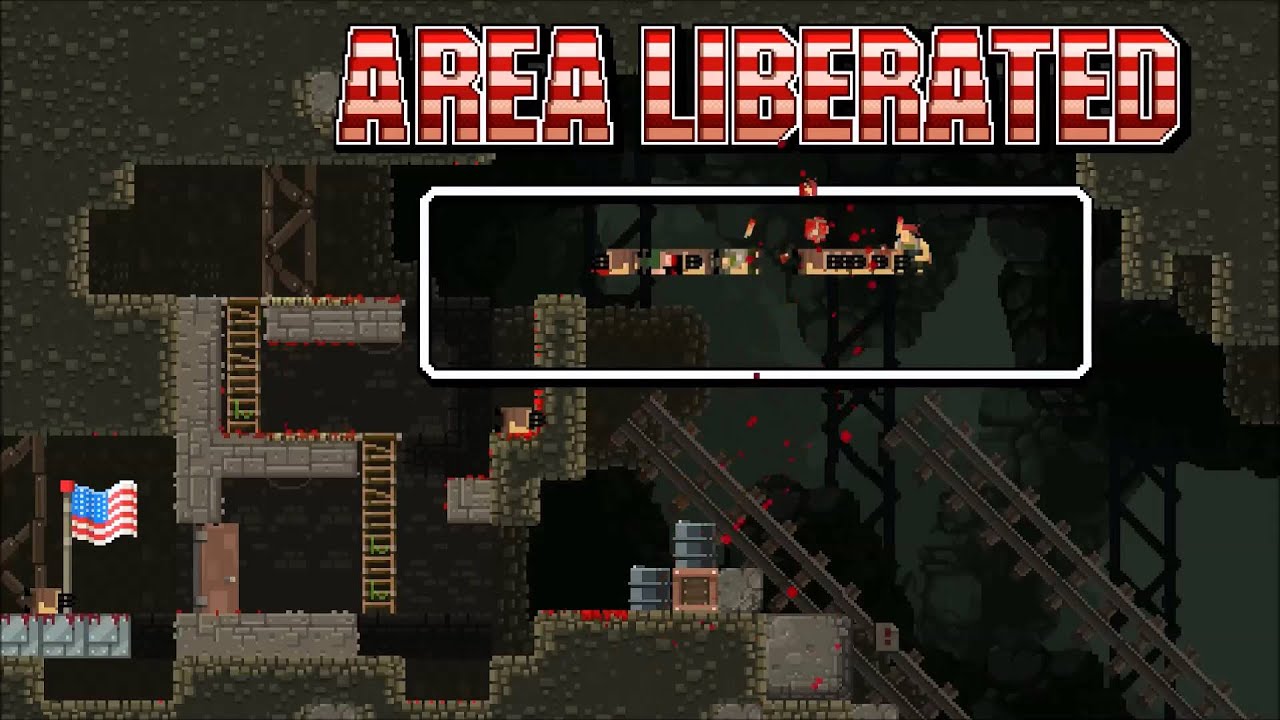 Broforce alien infestation-area 2 - YouTube