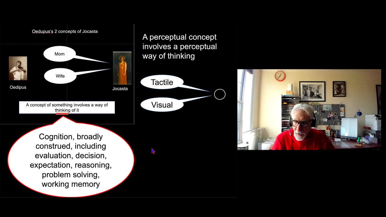 Ned Block, Perception is non-conceptual (PhilInBioMed seminar) - YouTube