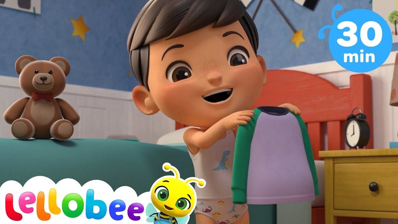 Getting Dressed | Nursery Rhymes with Subtitles - YouTube