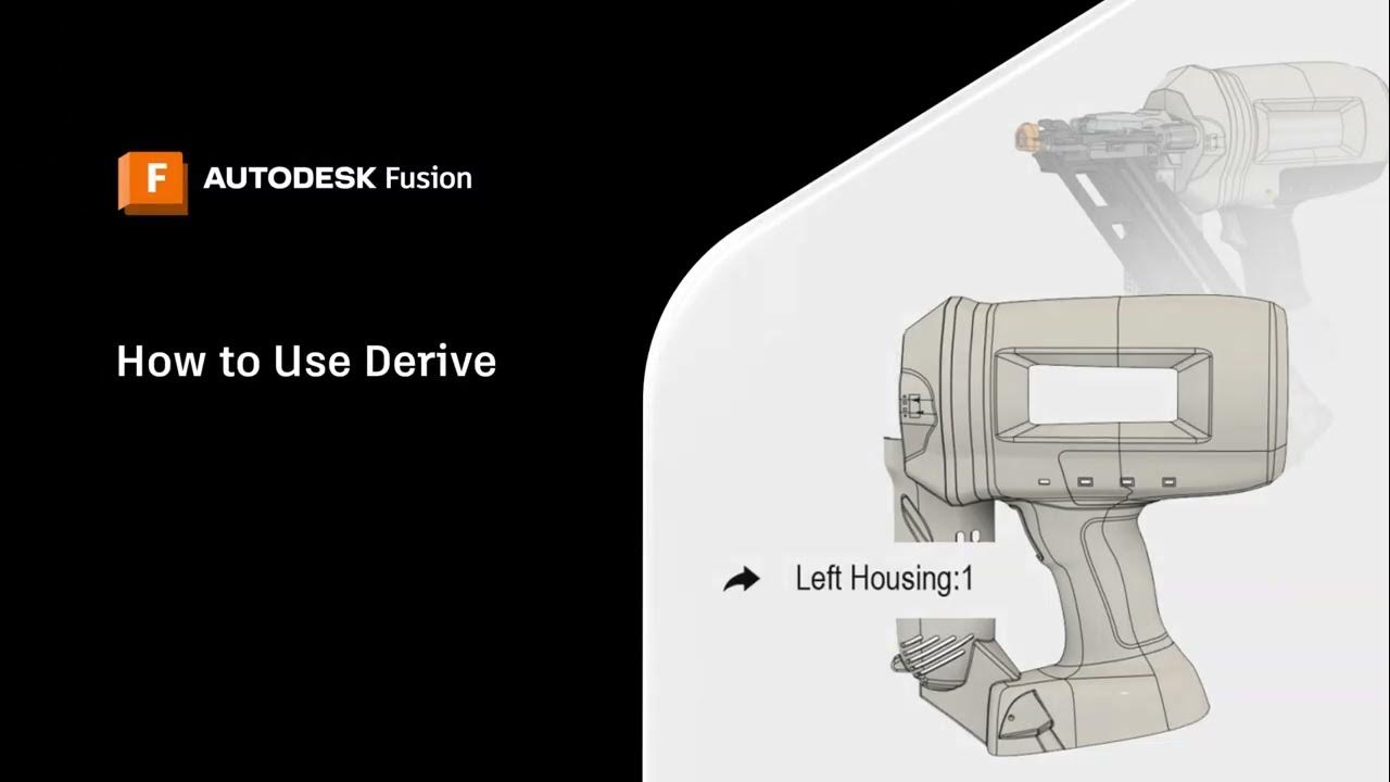 How to Use Derive in Autodesk Fusion - YouTube