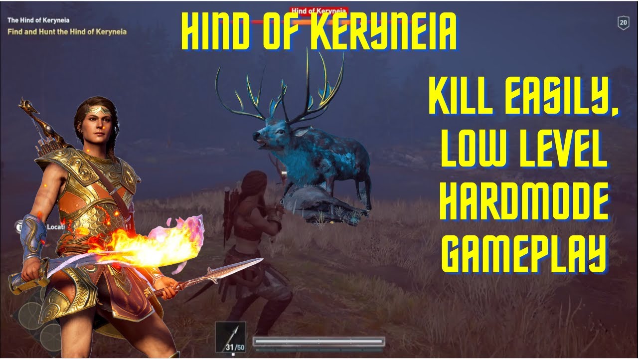 Assassins Creed Odyssey - How to Beat the Hind of Keryneia - Beast ...