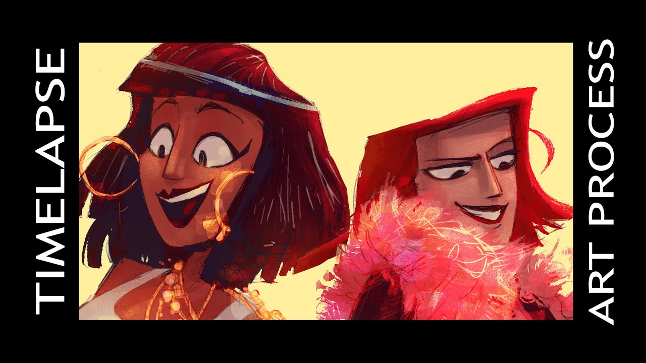 Clone High: Cleo & Joan - Timelapse Process - YouTube