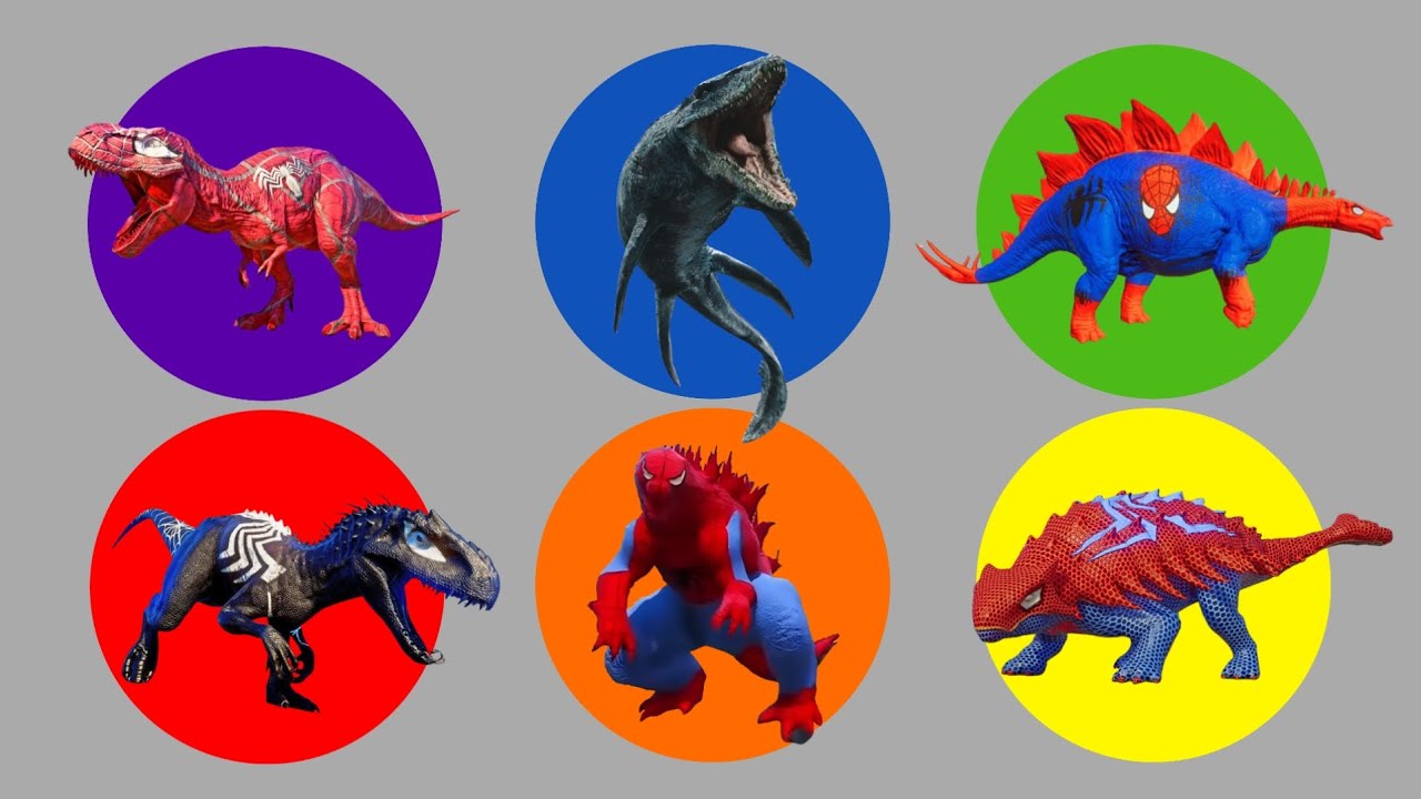 Jurassicworld Evolution Mosasaur, Stegosaur, Ankylosaur, Tirex ...