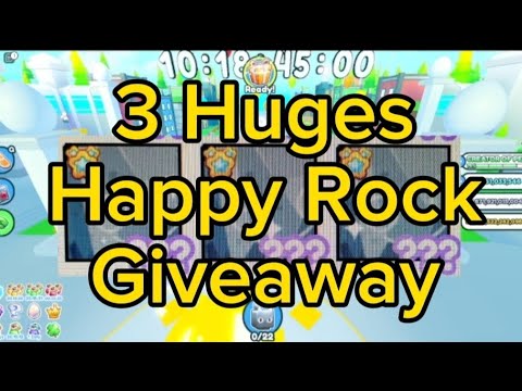 3 Huge Happy Rock Giveaway In Pet Simulator X! - YouTube