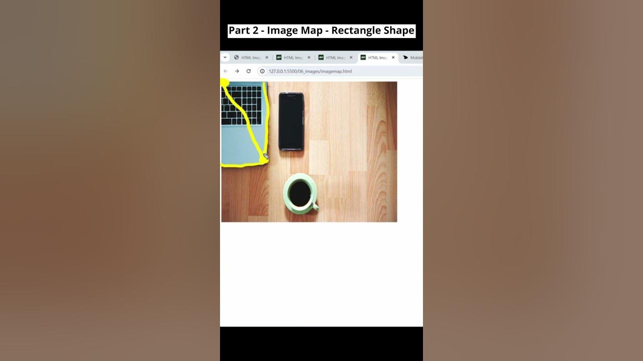 Html Image Map Essentials Mastering Rectangle Shapes Htmlintroduction Codewithmayur Youtube