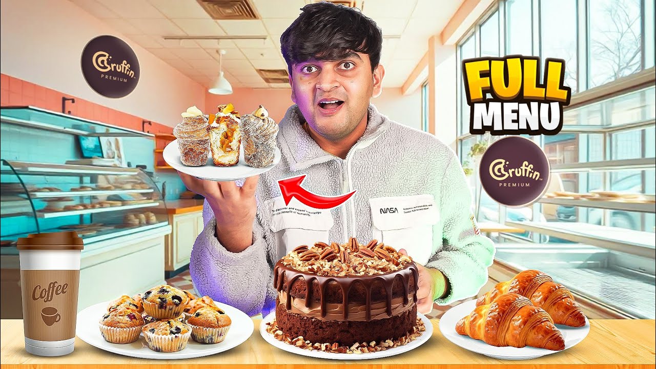 Trying Full Menu of Cruffin Premium - YouTube