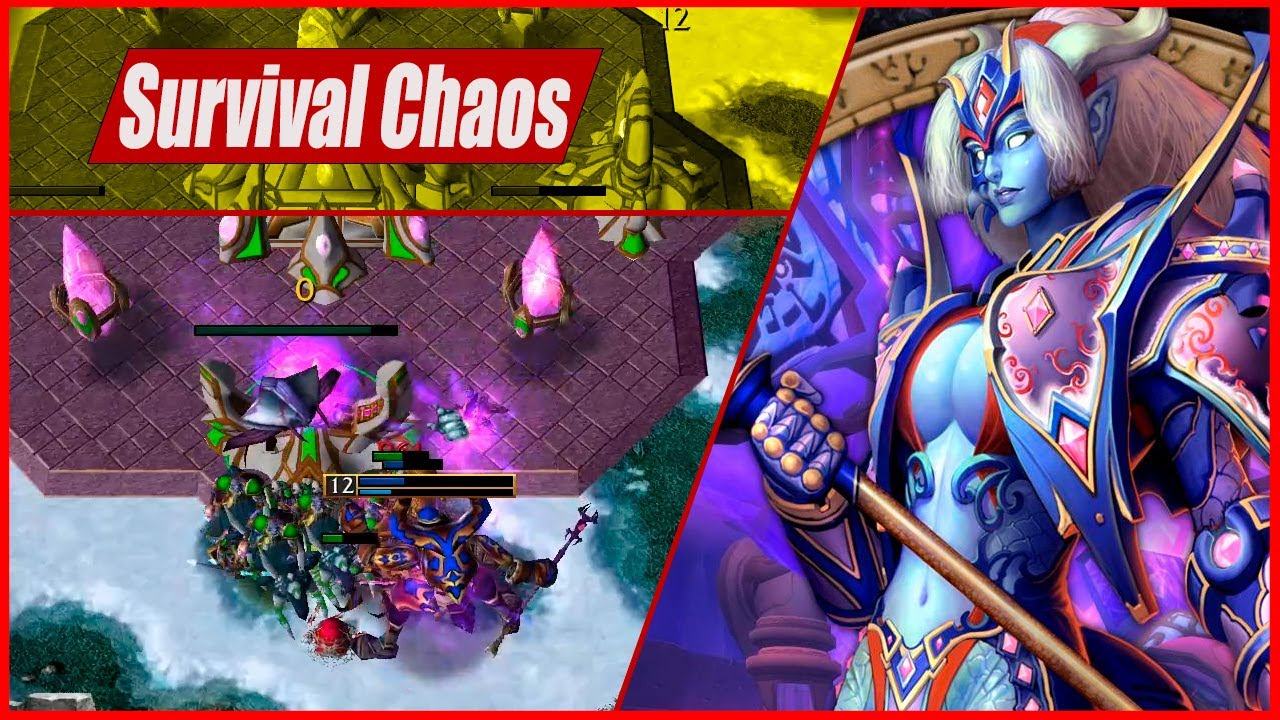 Probando la Raza mas fuerte del 4.23 | Warcraft 3 Survival Chaos (Draenei) - YouTube