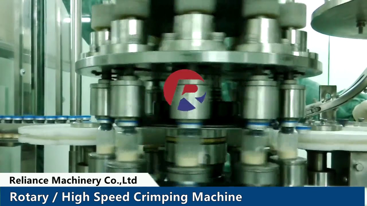 Reliance Rotary Capper Crimper Machine - YouTube