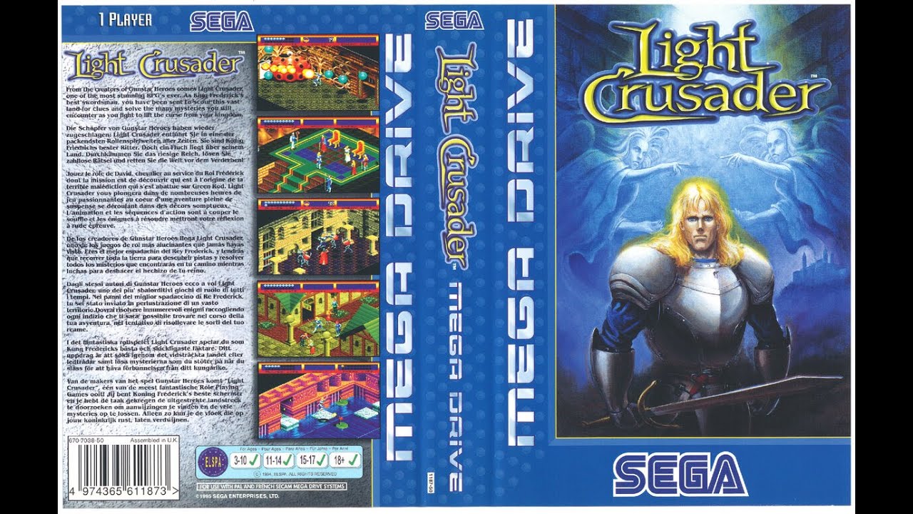 Light Crusader (sega md/gen,1995) #1 - YouTube