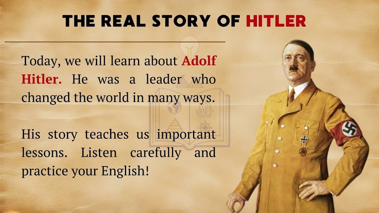 Adolf Hitler's Story || Learn English Through Story || Improve Your ...