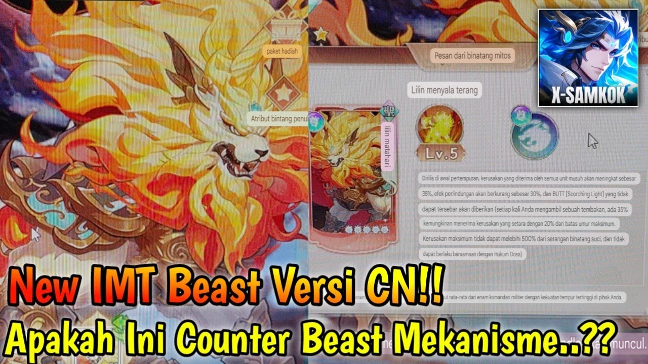 New IMT Beast Versi CN | Inikah Counter Beast Mekanisme..?? - X Samkok ...