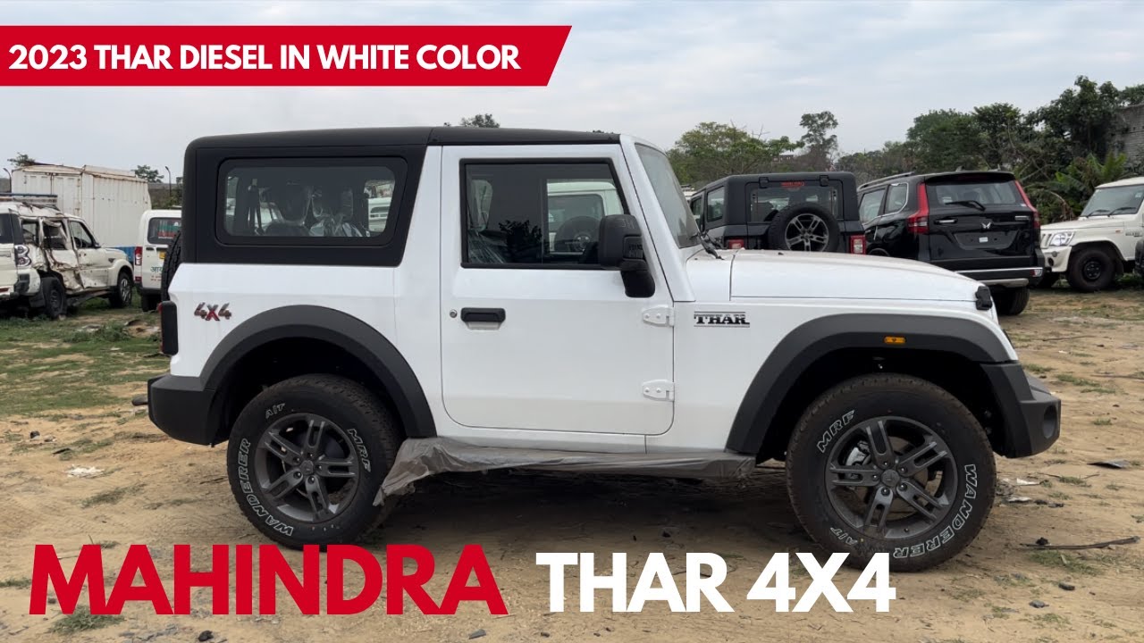 Thar 4X4 अब White Color मे 2023 का न्यू update | Mahindra Thar LX ...
