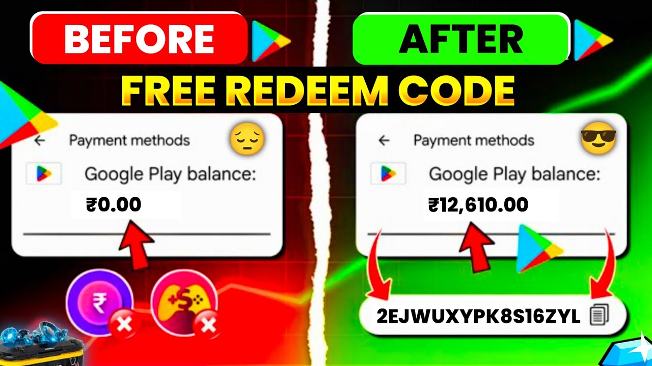 Play Store Redeem Code | Redeem Code App | Google Play Redeem Code ...