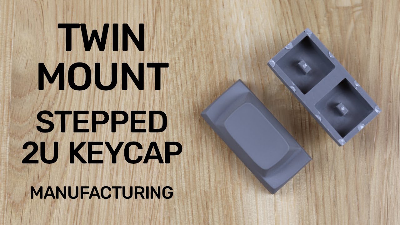 Stepped 2U Keycaps with Twin Alps Mount - YouTube