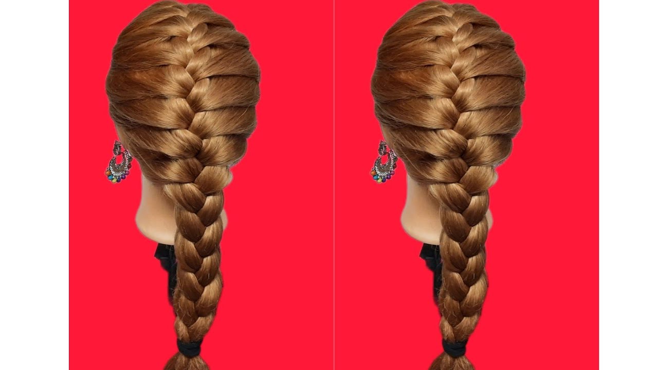 Beautiful French Braid Hairstyle For Girls | Sagar Veni Hairstyle ...