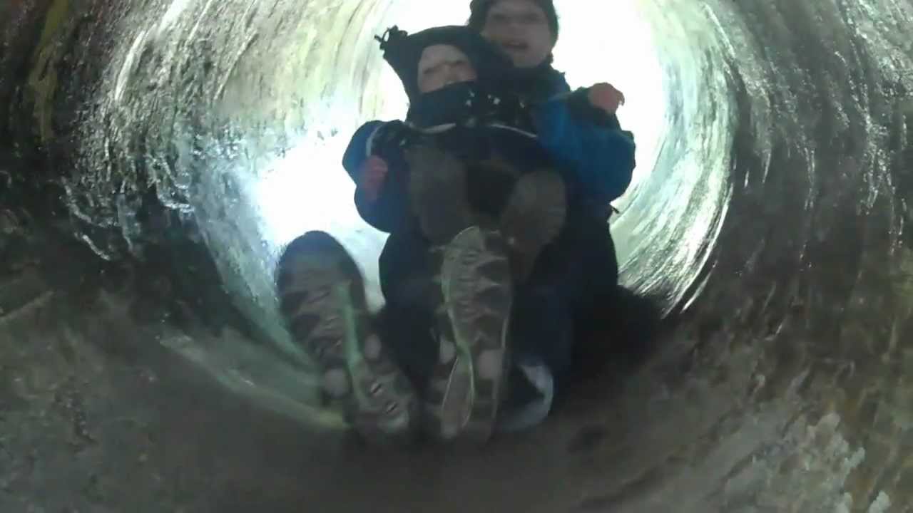 The salmon slide at Carkeek Park! - YouTube