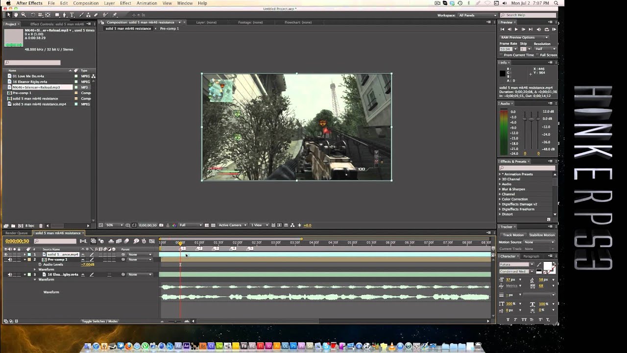 Adobe After Effects Tutorials. Syncing Automatic Guns w/ Twixtor. - YouTube