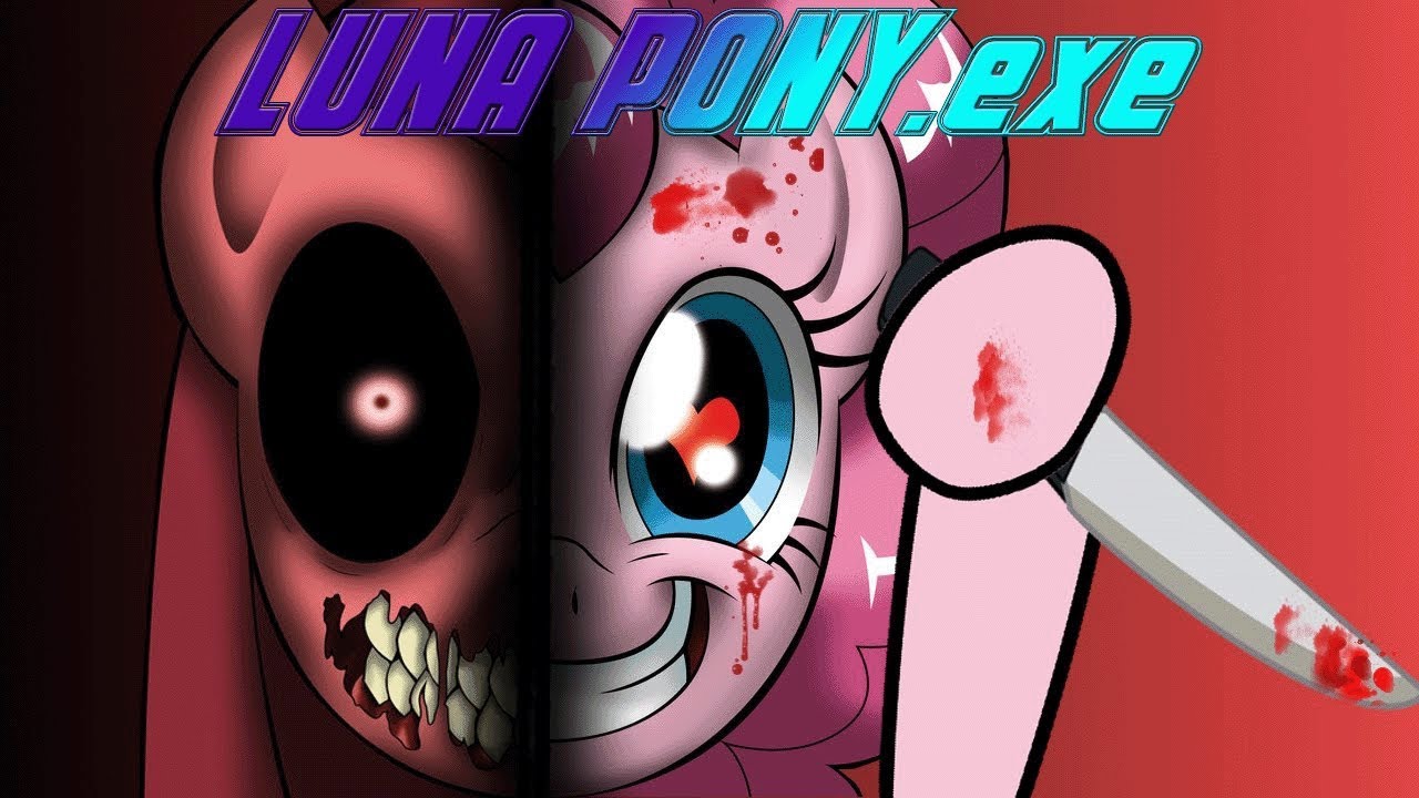 Luna Pony.exe Playthrough MLP Creepypasta Game - YouTube